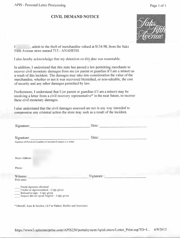 Civil Demand Letter For Shoplifting: An Overview Of Retail Loss ...